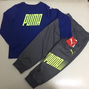 Puma | Matching Sets | Puma Little Boys 3pc Tricot Jogger Set | Poshmark